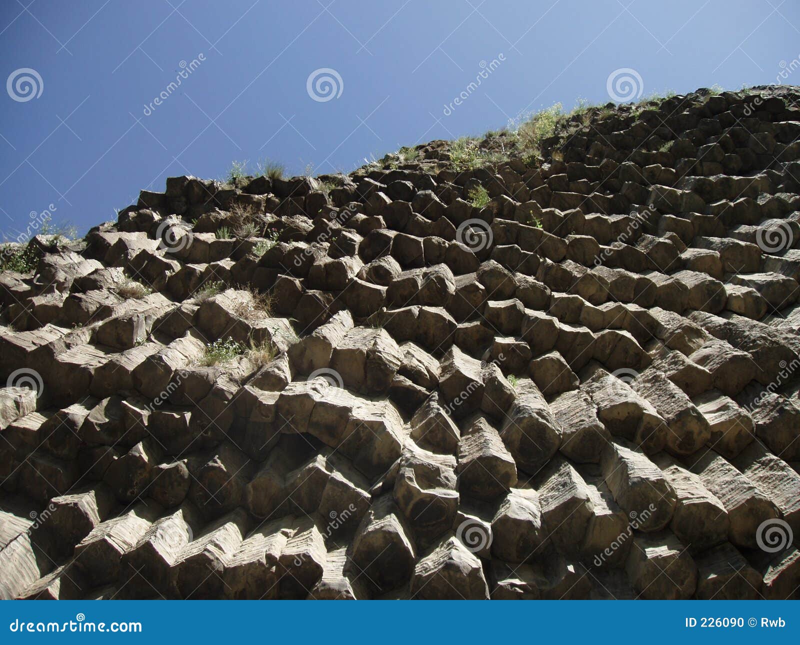 Basalt Cliffs stock photo. Image of igneous, cliffs, crystal - 226090