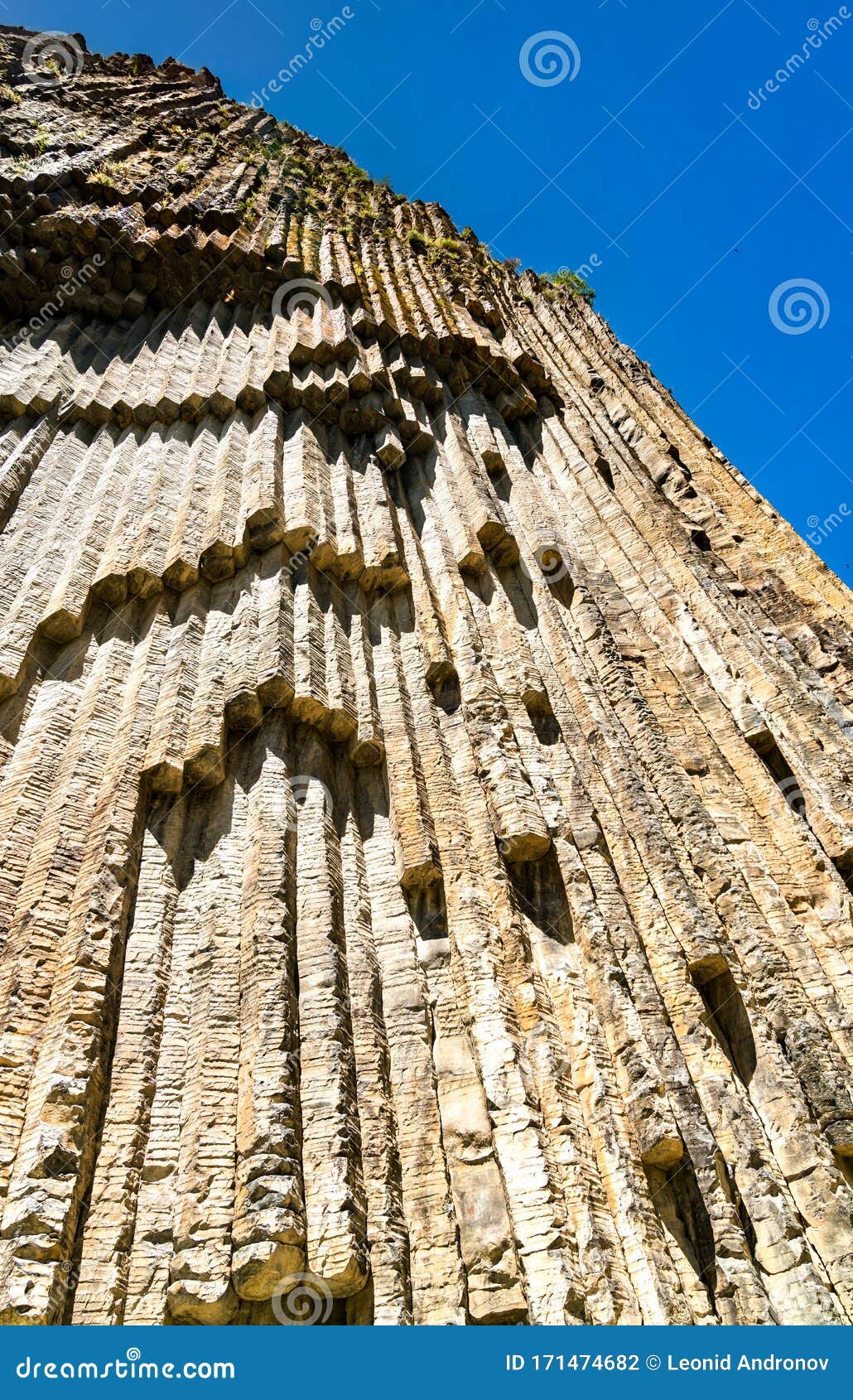 Basalt Column Formations in the Garni Gorge, Armenia Stock Photo ...