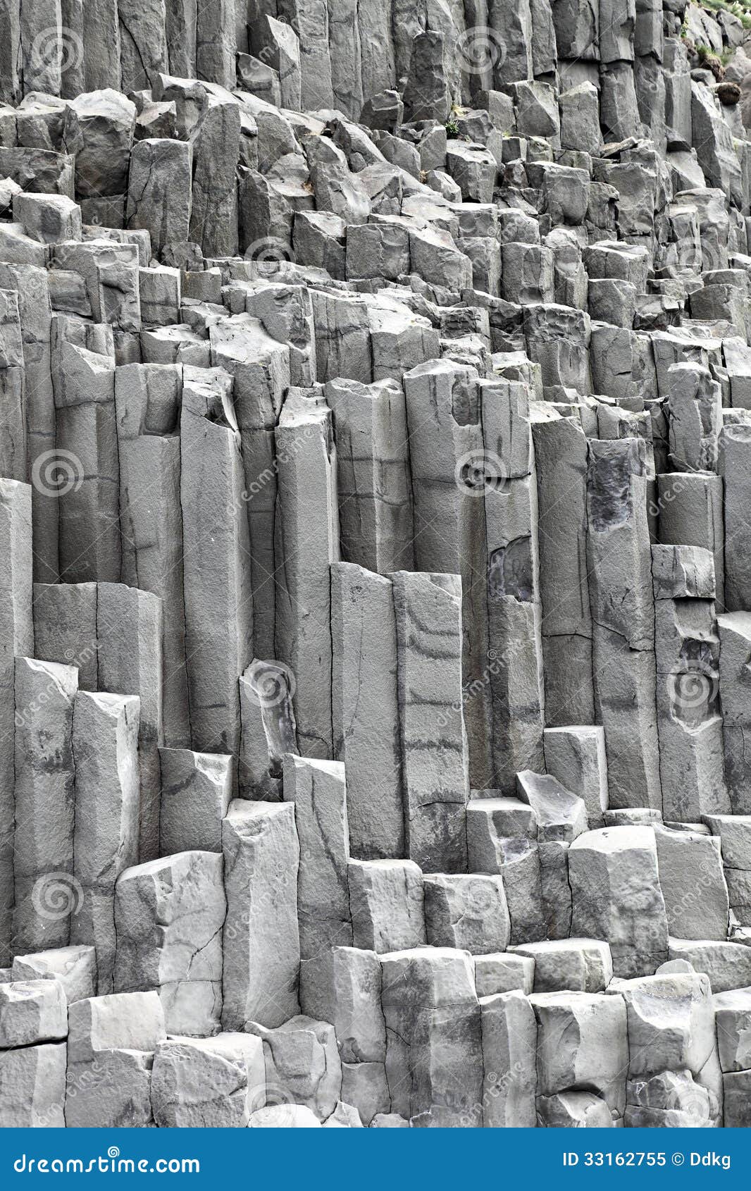 Basalt Column Formations at Reynisfjara Beach, Iceland Stock Image ...