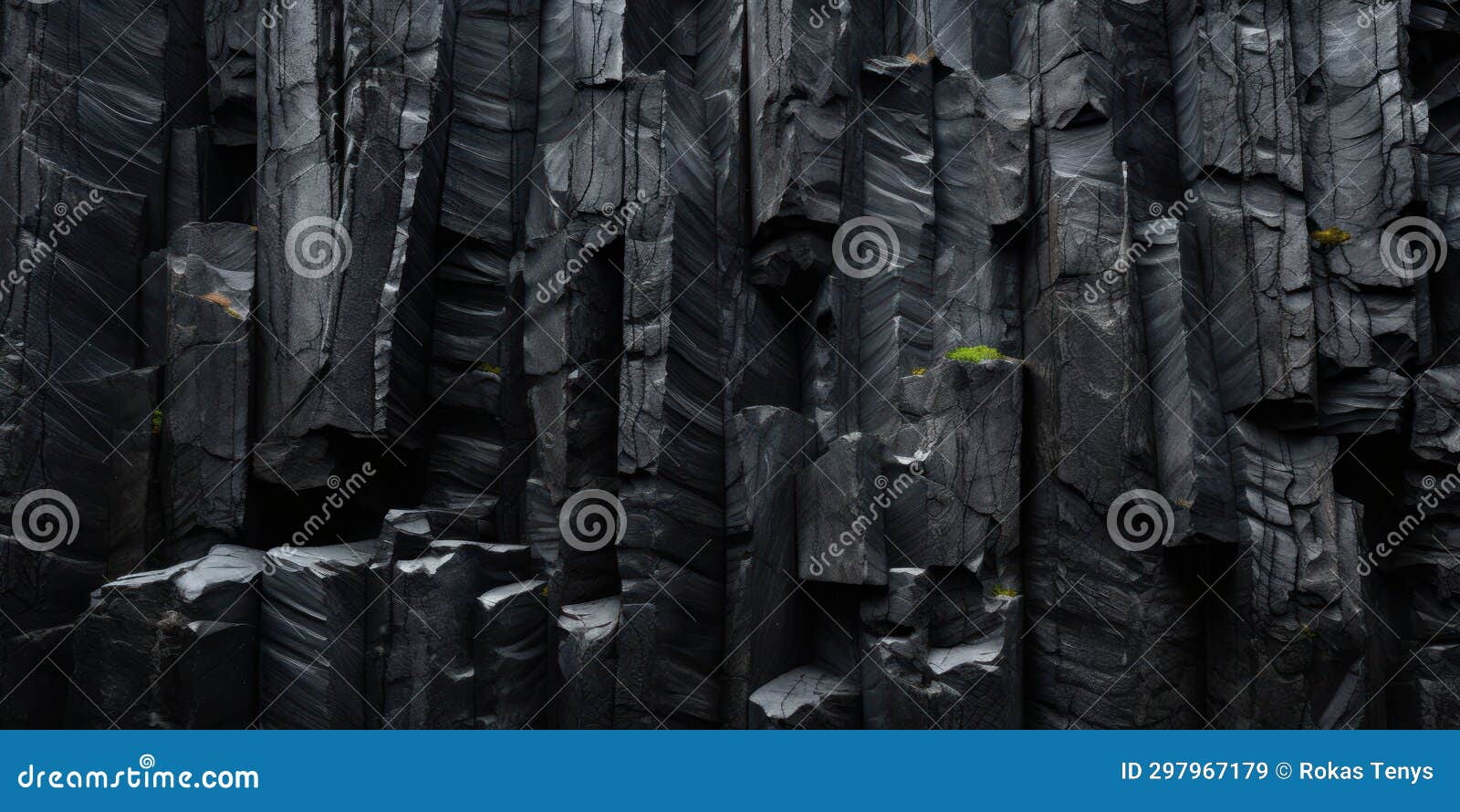 Basalt Columnar Joints Texture Background Royalty-Free Stock ...