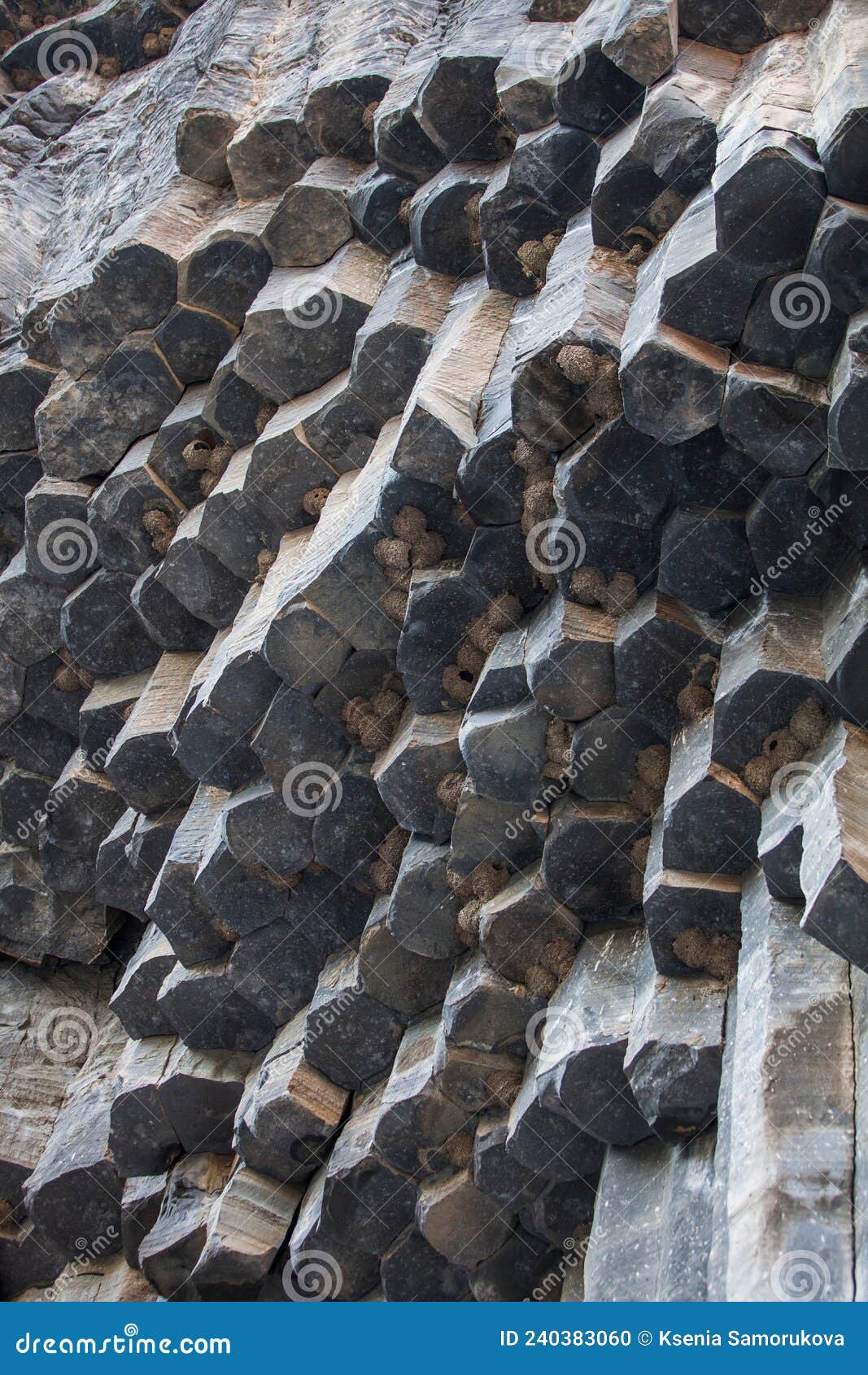 Basalt Columnar Units On The Putorana Plateau Stock Photography ...
