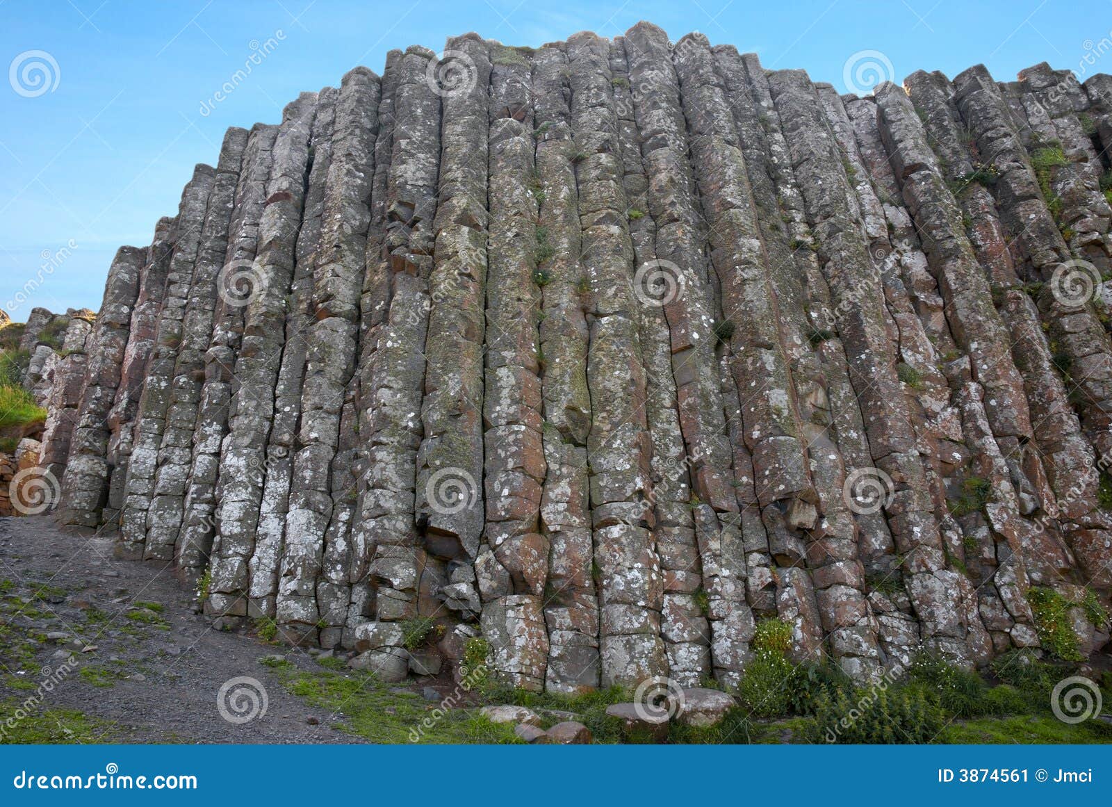 Basalt columns stock image. Image of gigantic, rock, natural - 3874561