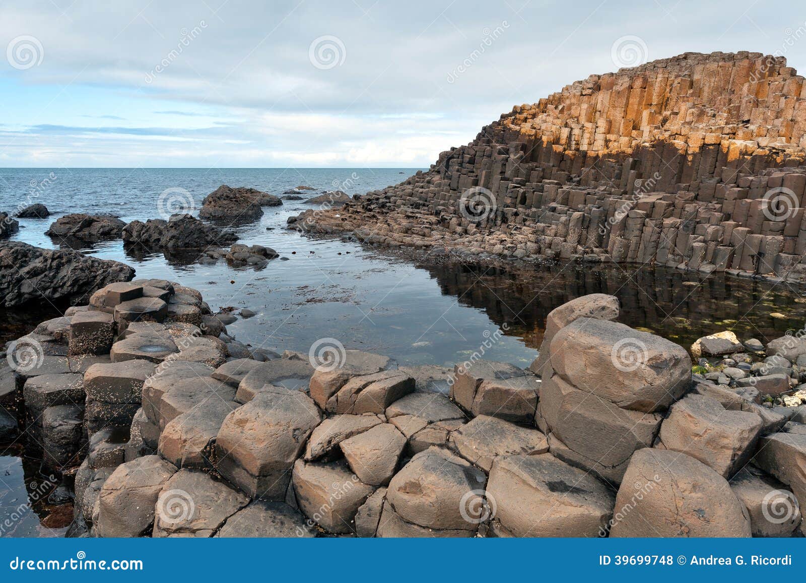 Basalt Columns of Giant S Causeway Stock Photo - Image of giant, antrim ...
