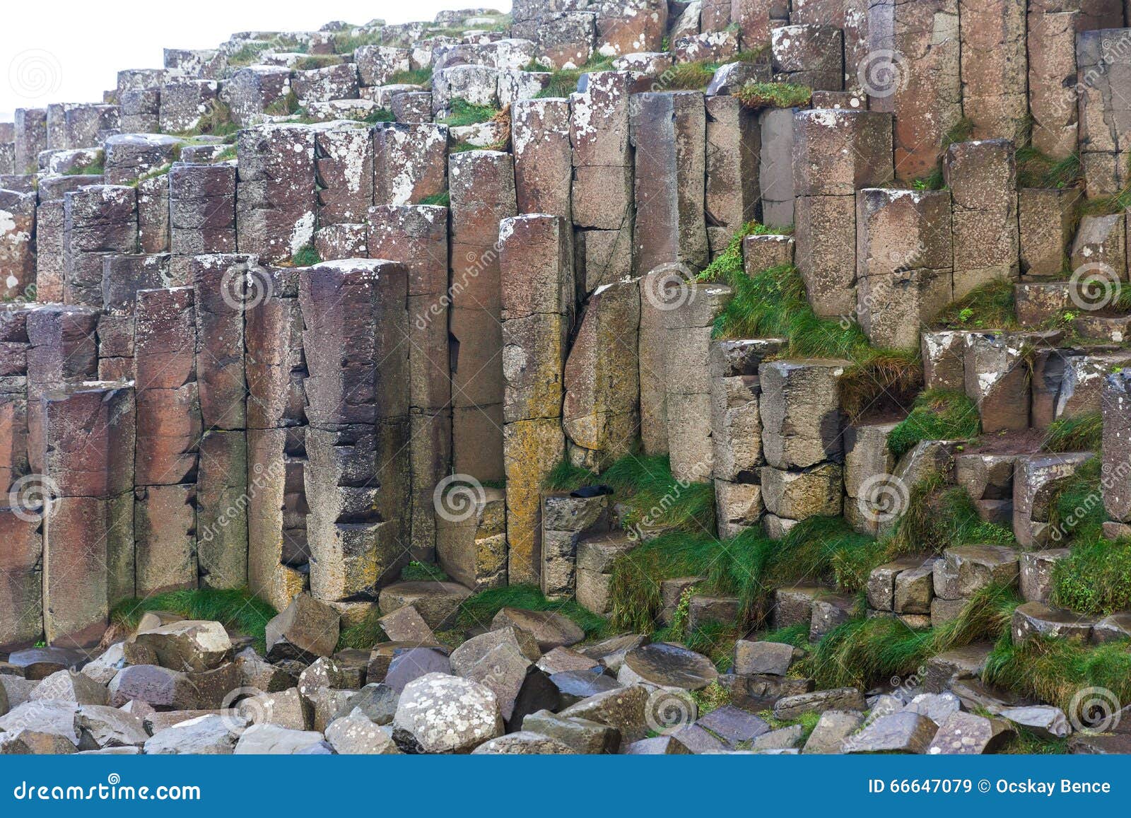 Basalt Columns of Giants Causeway Stock Image - Image of identical ...
