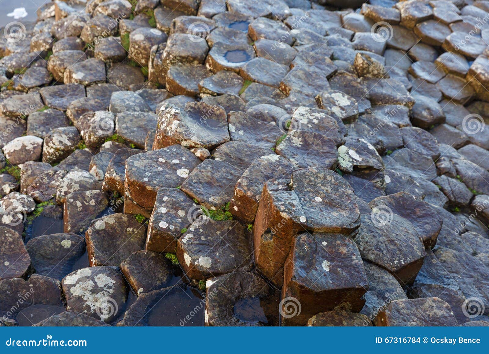Basalt Columns of Giants Causeway Stock Photo - Image of northern ...