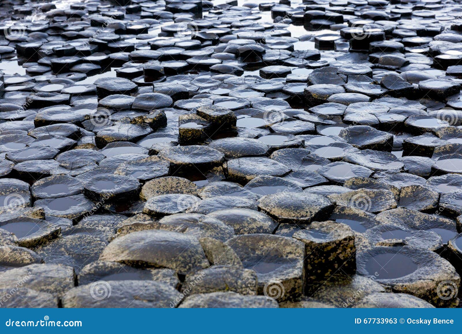 Basalt Columns of Giants Causeway Stock Image - Image of column ...