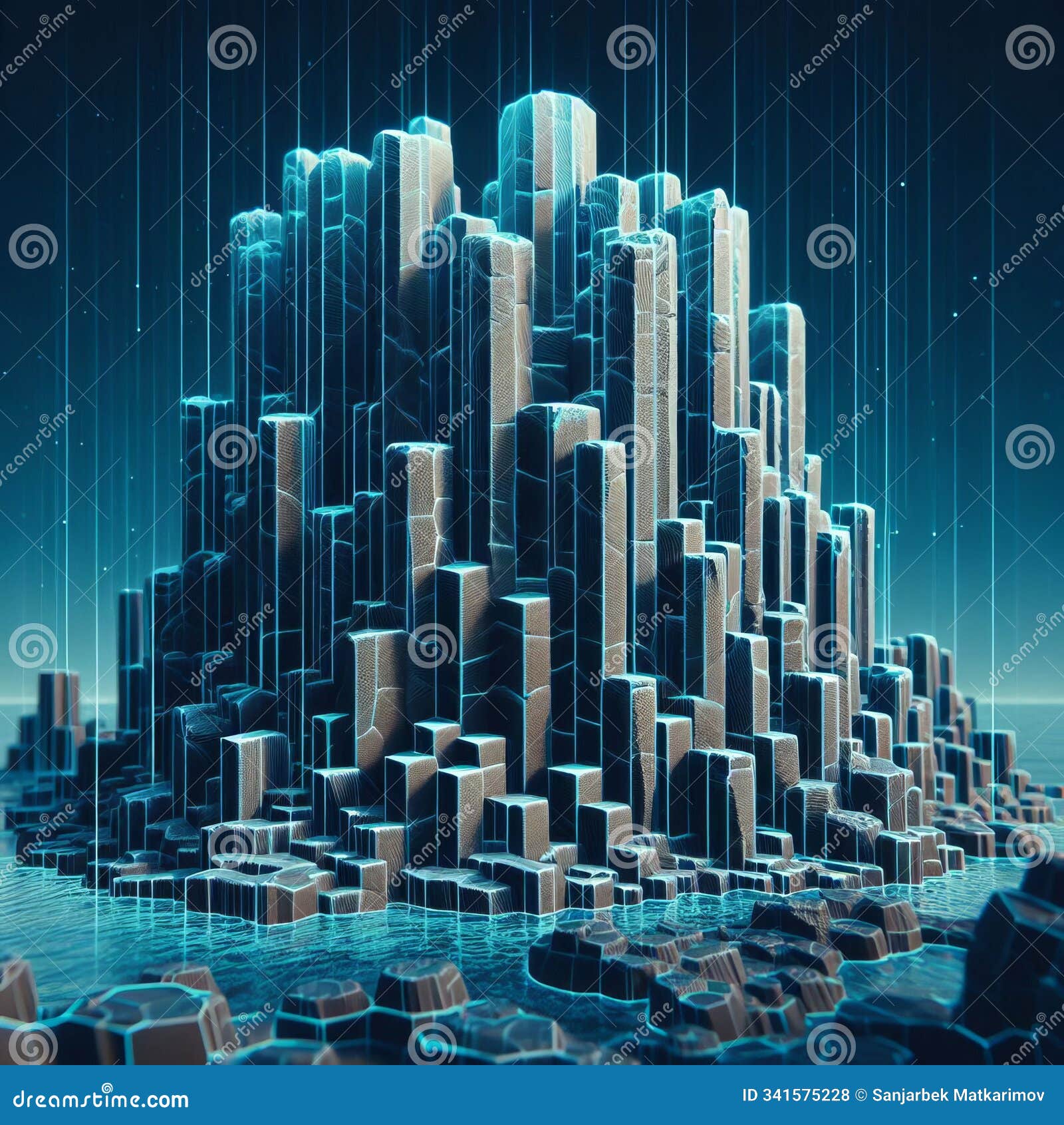 Basalt Columns Holographic Representation of Basalt Columns Form Stock ... Basalt Columns Holographic Representation of Basalt Columns Form Stock ...