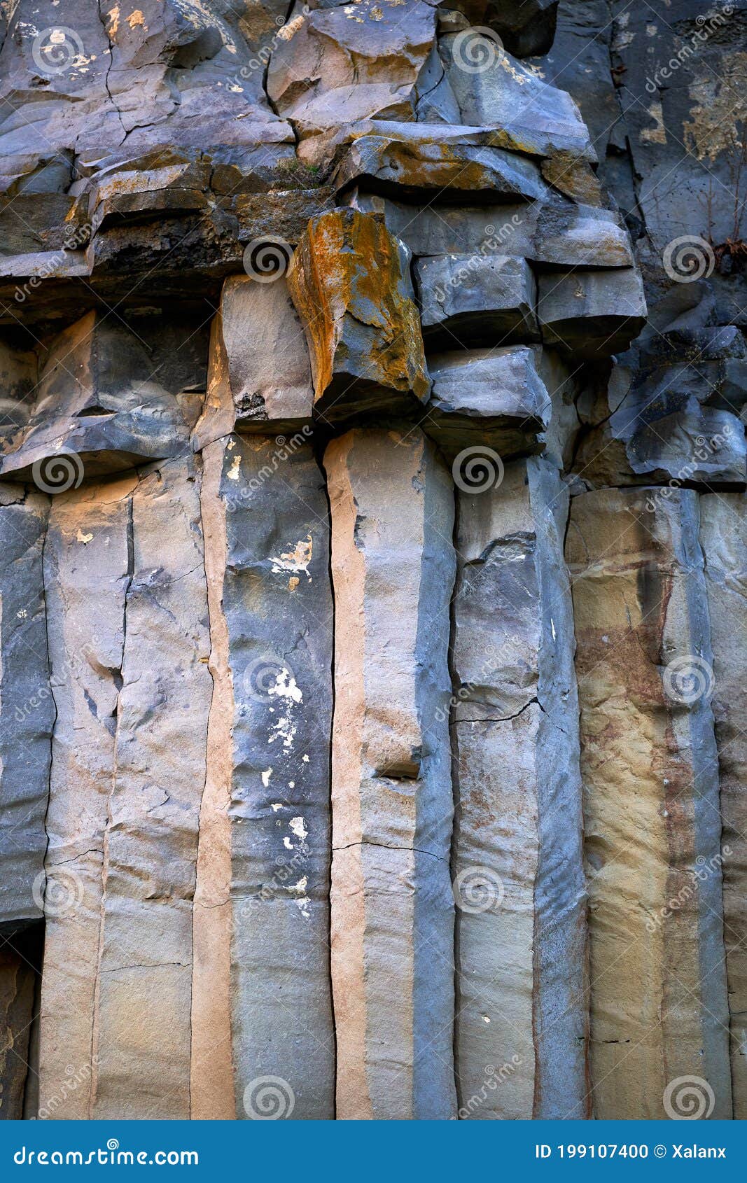 Basalt Columns, Natural Formations Stock Photo - Image of high ...