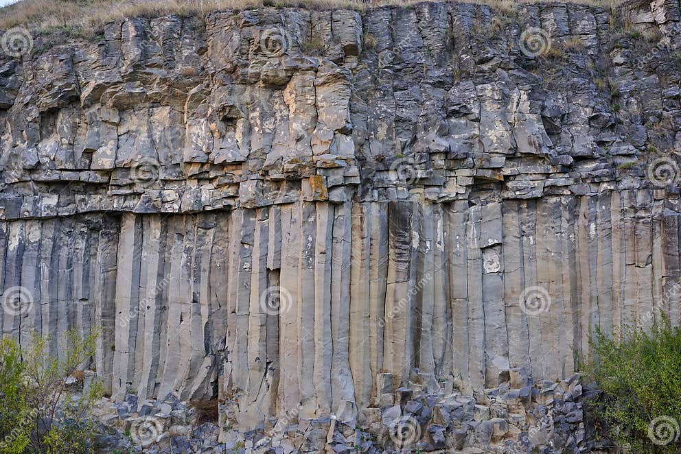 Basalt Columns, Natural Formations Stock Photo - Image of peak ...