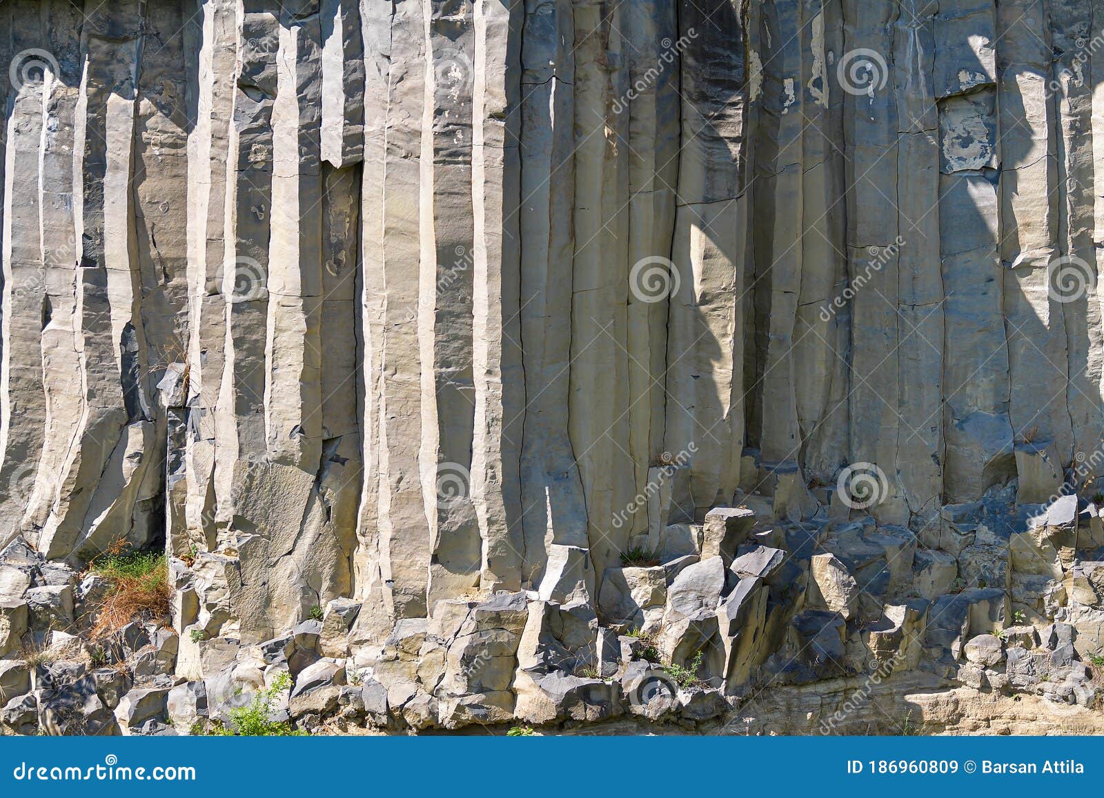 Basalt Columns from Racos Town in Brasov, Romania Stock Image - Image ...