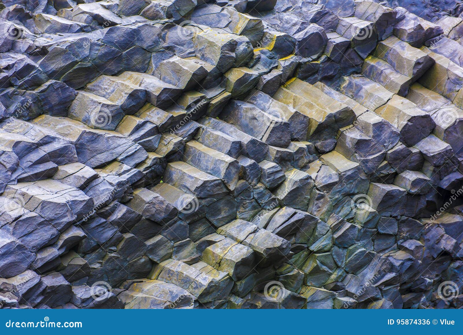 Basalt columns texture stock photo. Image of icelandic - 95874336