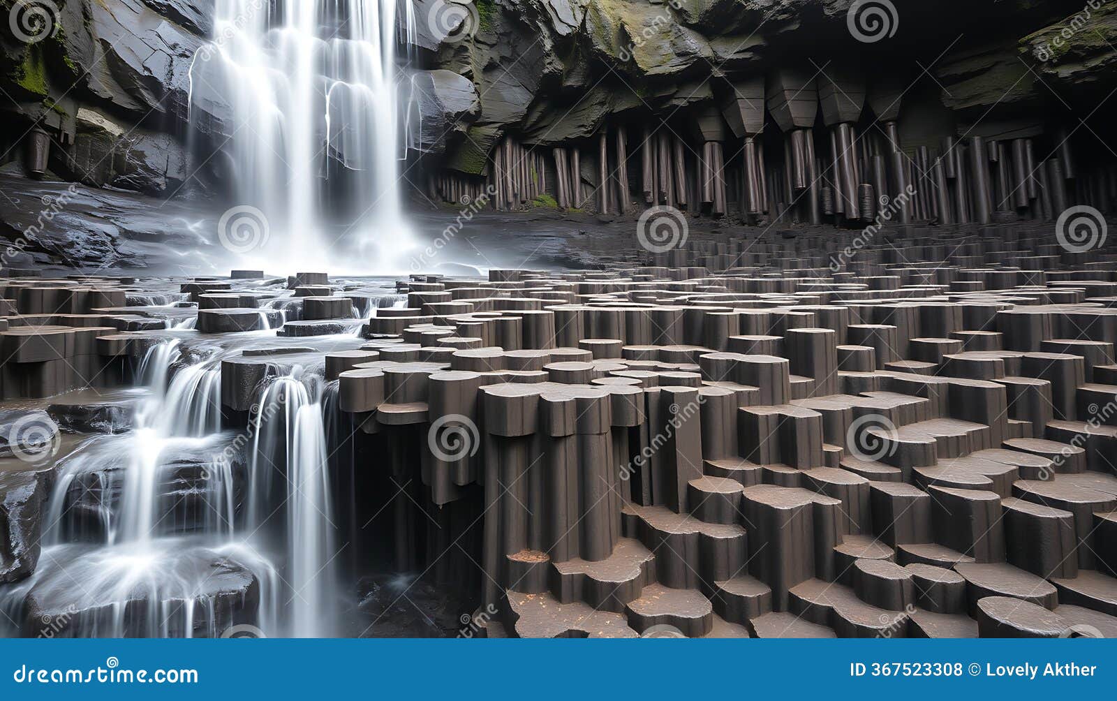 Basalt Columns At Reynisfjara Beach Royalty-Free Stock Photography ...