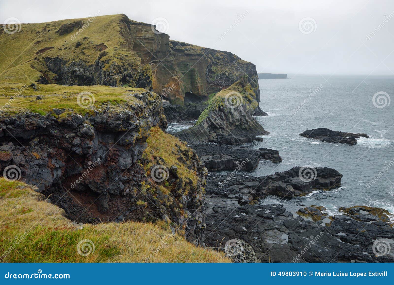 Basalt Formations at Londrangar Stock Photo - Image of arnarstapi ...