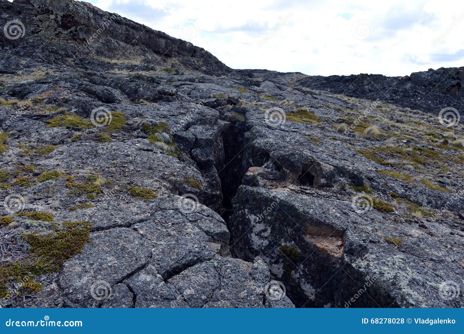 Basalt Lava in the National Park Pali Aike. Stock Photo - Image of ...