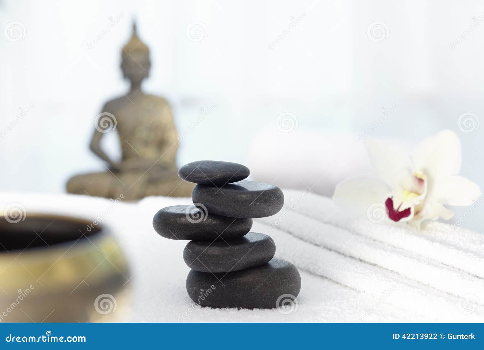 Basalt massage stones stock photo. Image of yang, peace - 42213922