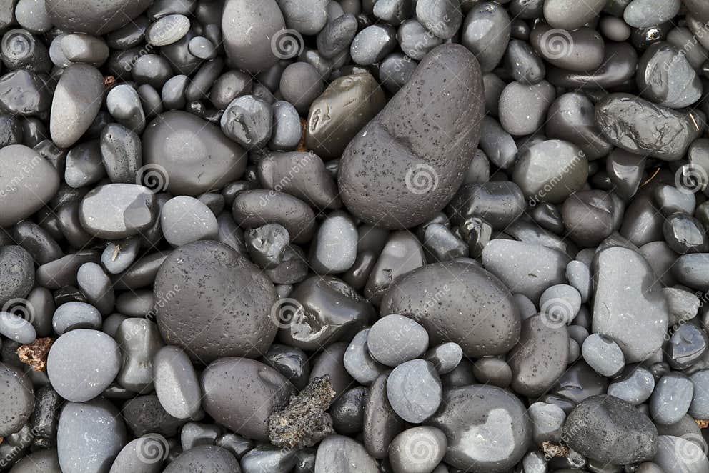 Basalt Pebbles stock image. Image of mineral, close, oval - 15577433