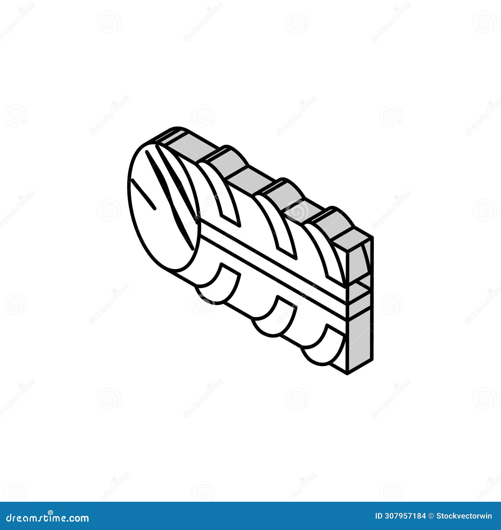 Basalt Rebar Isometric Icon Vector Illustration Stock Vector ...