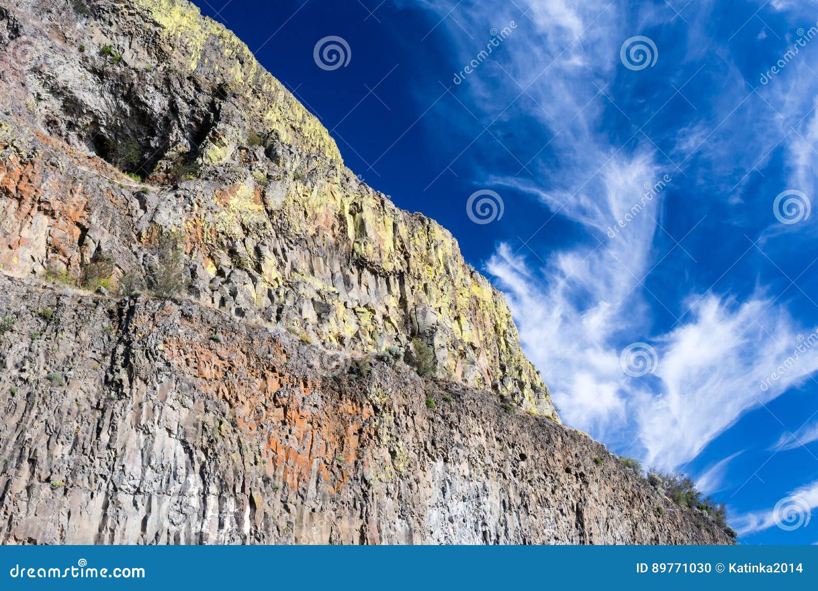 Basalt Rock in Eastern Washington State, USA Stock Photo - Image of ...