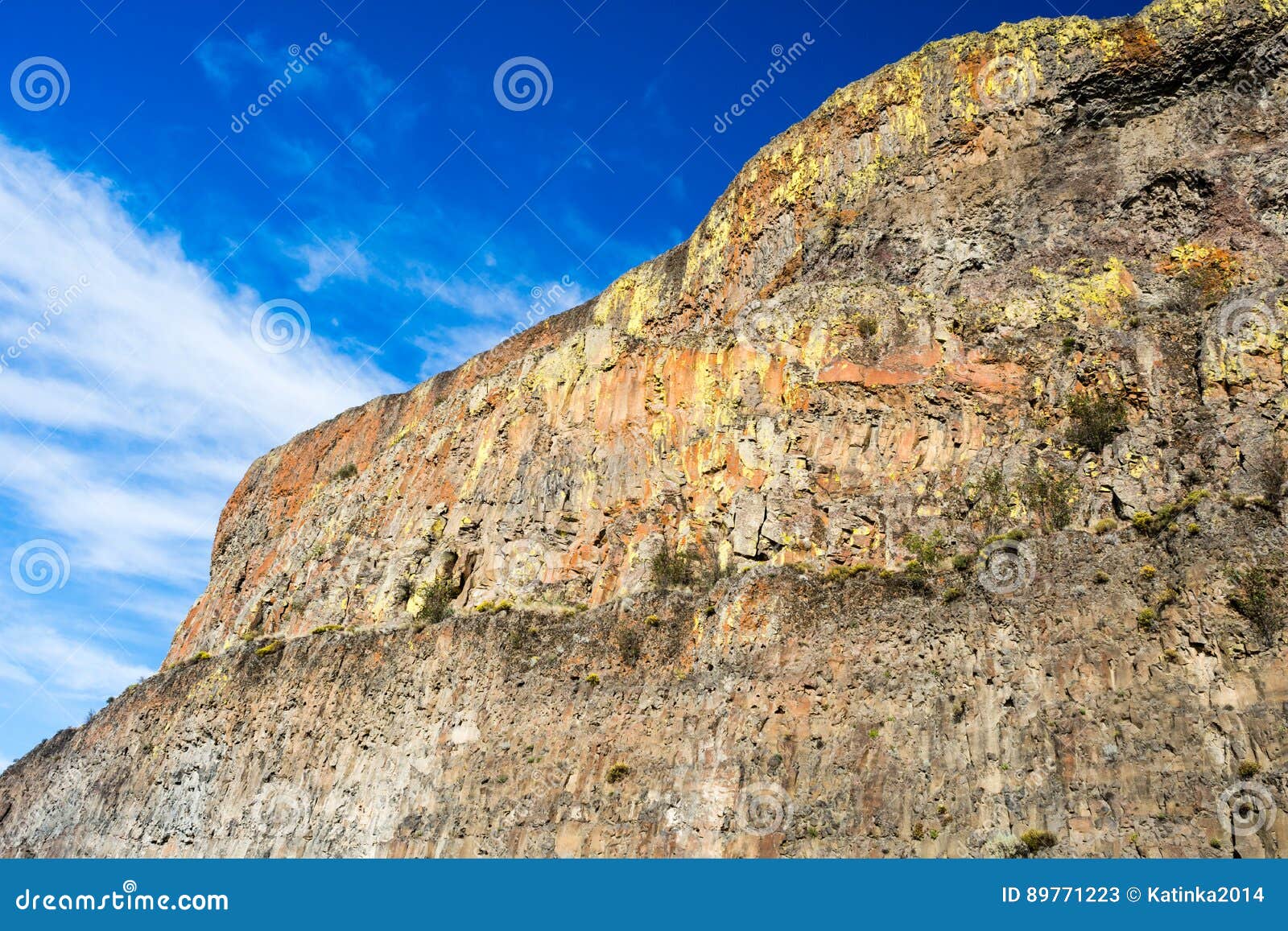 Basalt Rock in Eastern Washington State, USA Stock Image - Image of ...
