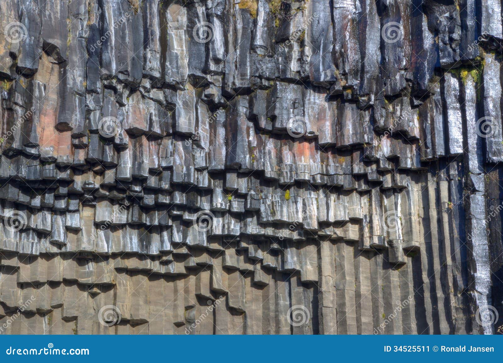 Basalt rock formation stock image. Image of geologic - 34525511