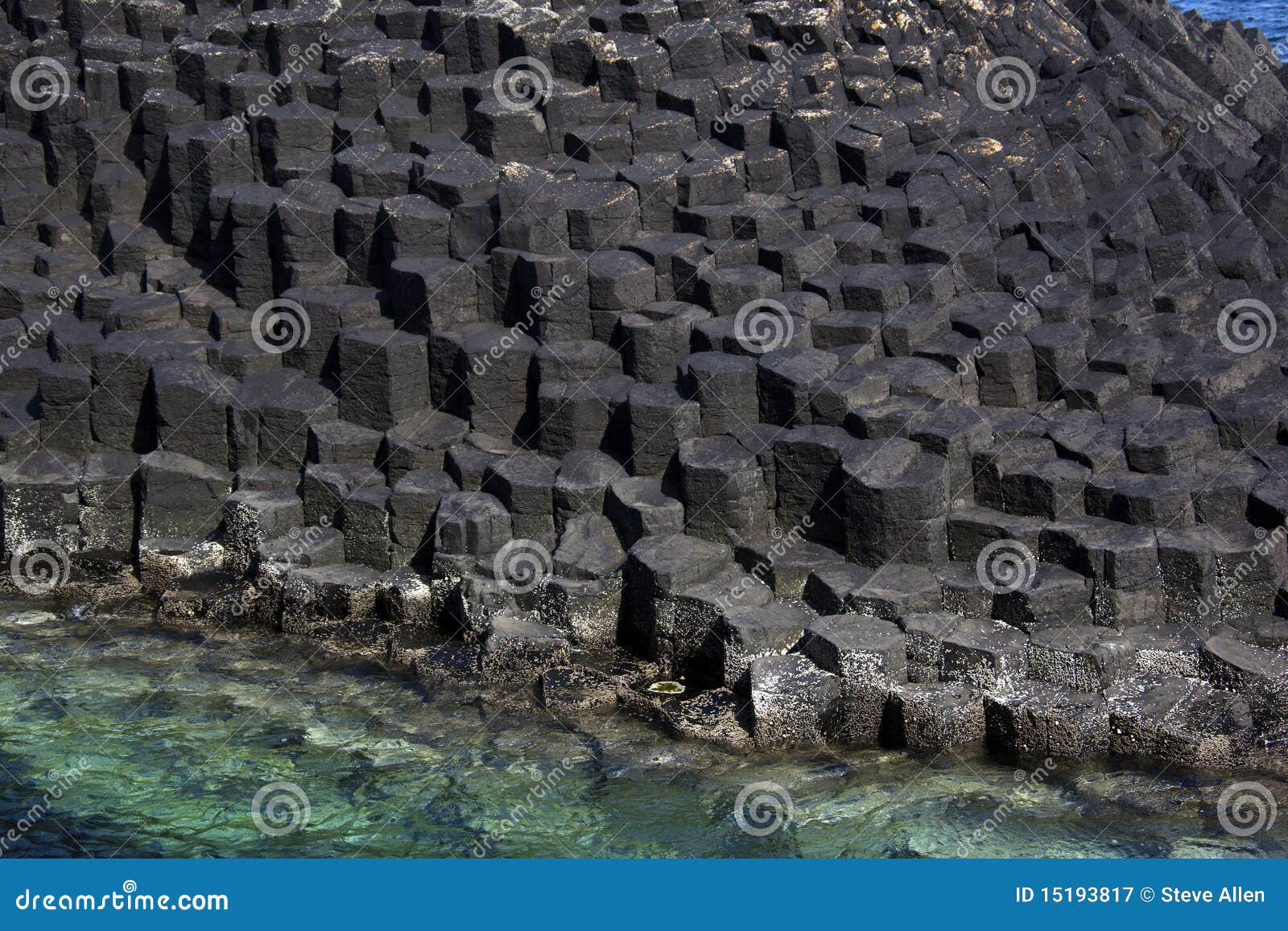Basalt Rock Formation - Scotland Stock Image - Image of islands, staffa ...