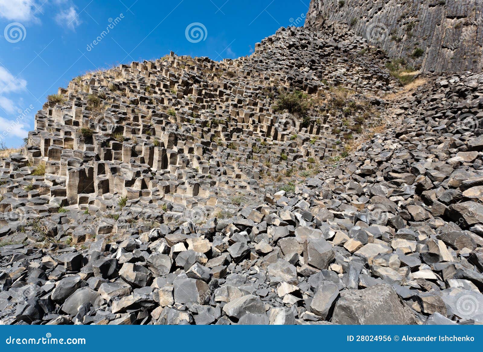 Basalt rocks in Armenia. stock photo. Image of scene - 28024956