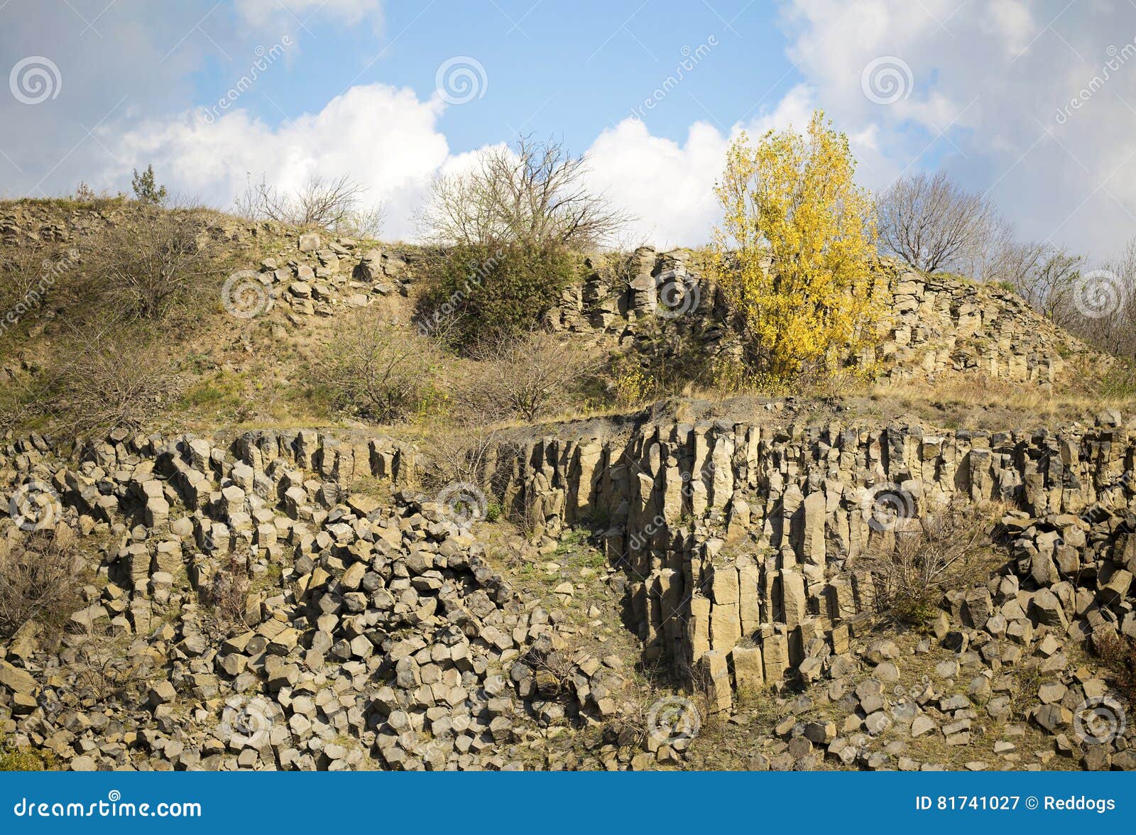 Basalt rocks formation stock image. Image of nature, hexagonal - 81741027