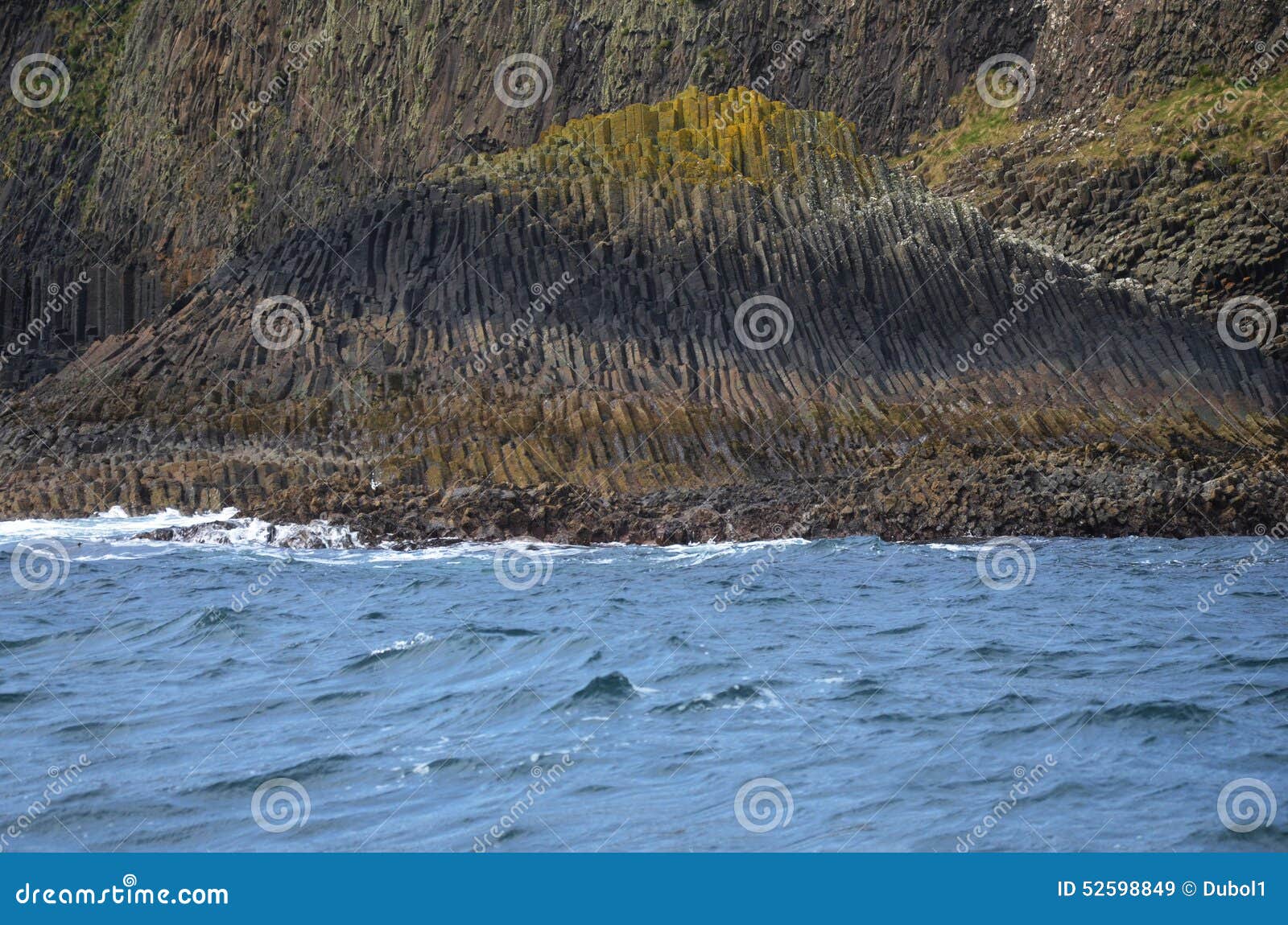 Basalt Rocks on the Island of Staffa, Scotland Stock Image - Image of ...