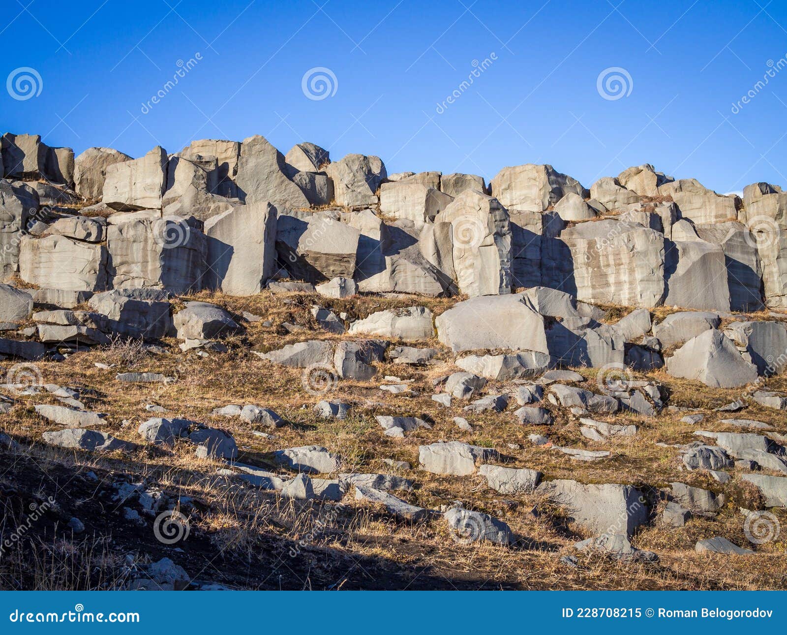 Basalt Rocks in North Iceland Stock Image - Image of north, landscape ...