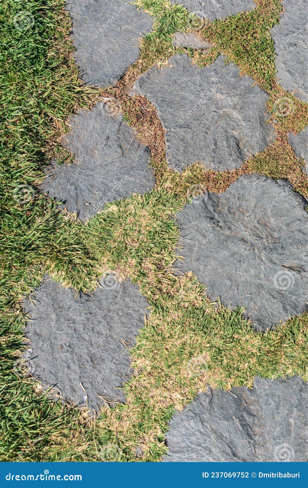 Basalt Slabs of an Ancient Roman Road As a Structural Background. Stock ...