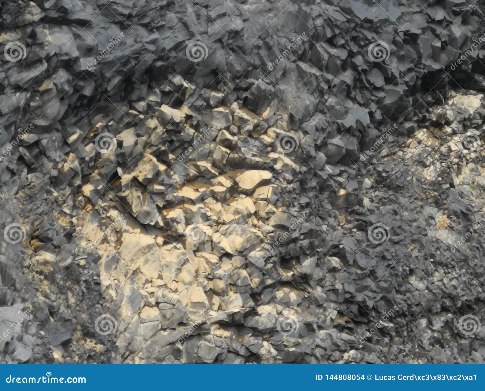 Natural Basalt Wall in Rocks Texture, Iceland. Stock Photo - Image of ...