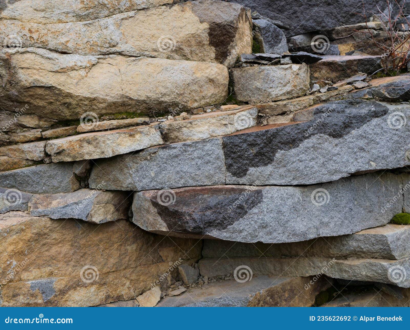 Basalt Stone Background, Geological Layers Close Up Shot Stock Photo ...