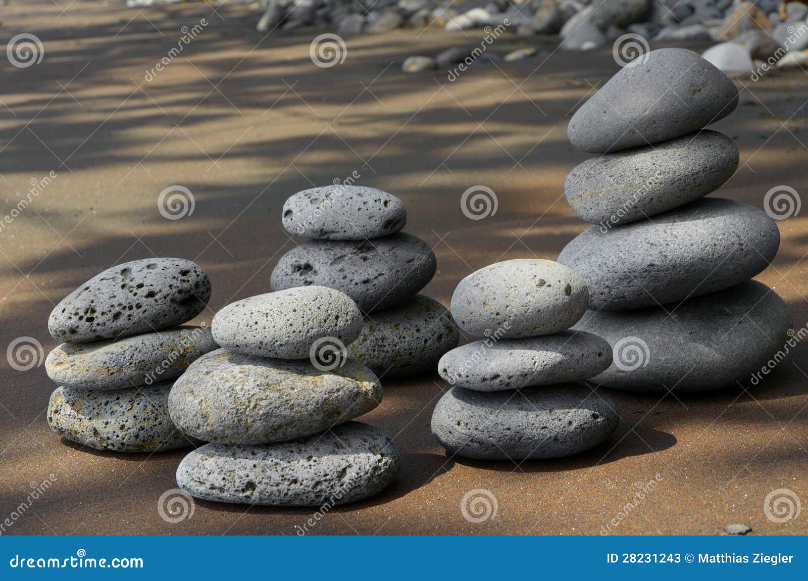 Basalt Stones on Beach stock image. Image of balance - 28231243