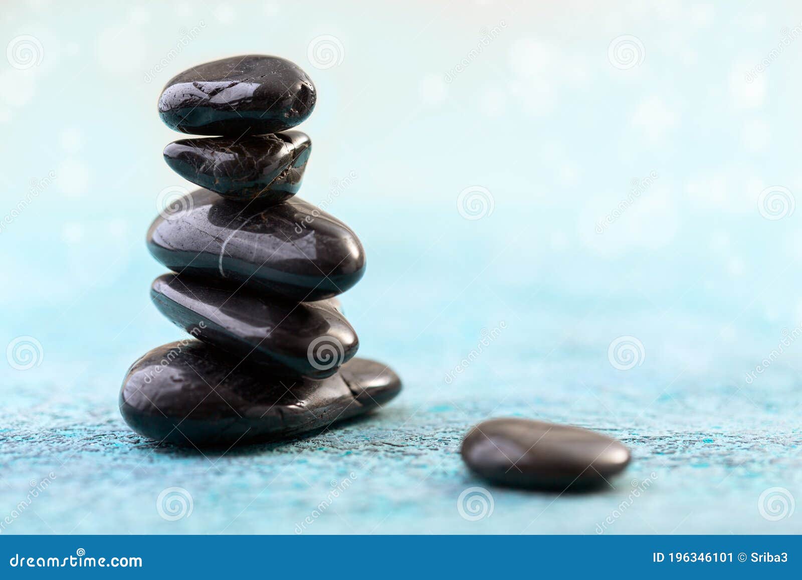 Basalt Stones for Spa Massage Stock Image - Image of stone, pebble ...
