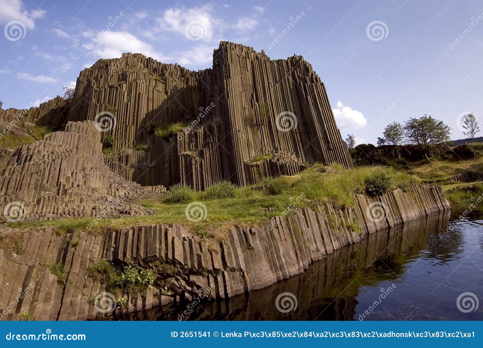 Basalte rock stock image. Image of republic, stone, czech - 2651541