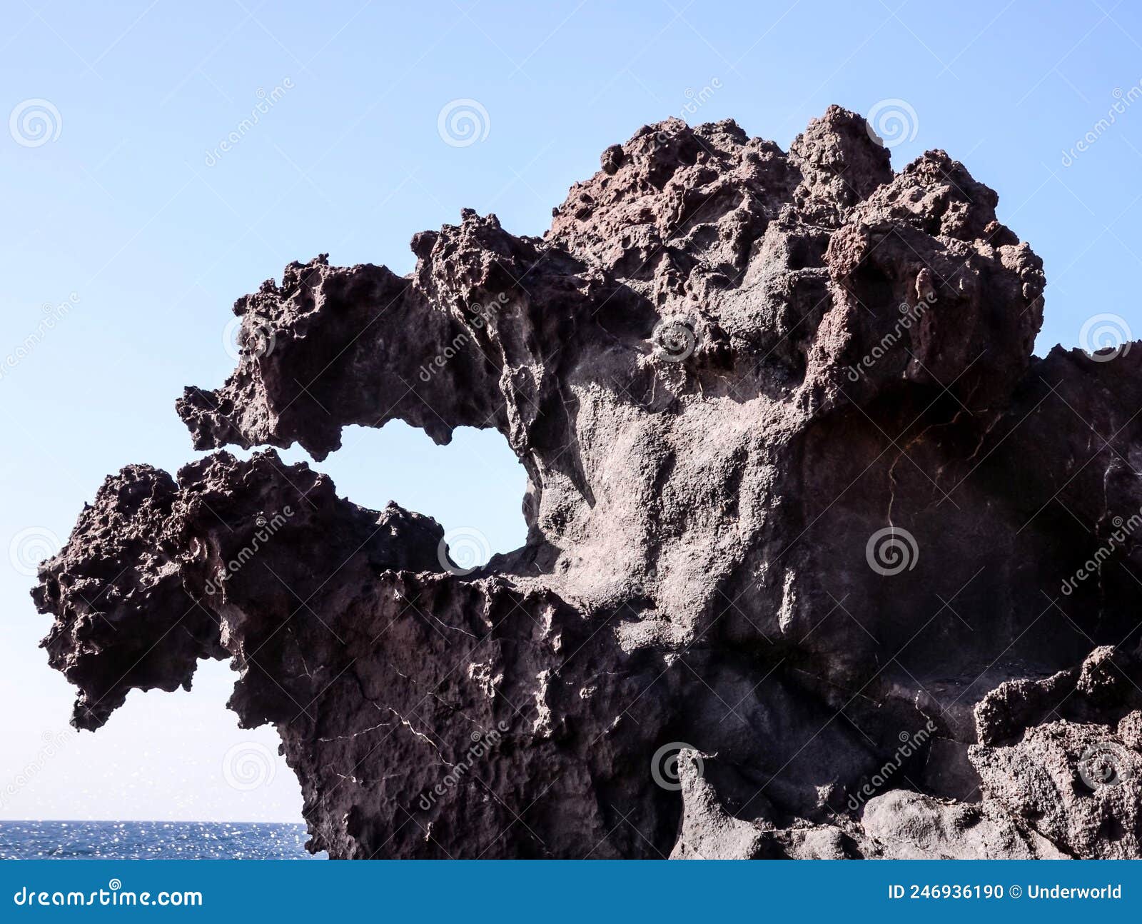 Basaltic Lava Formation stock photo. Image of island - 246936190