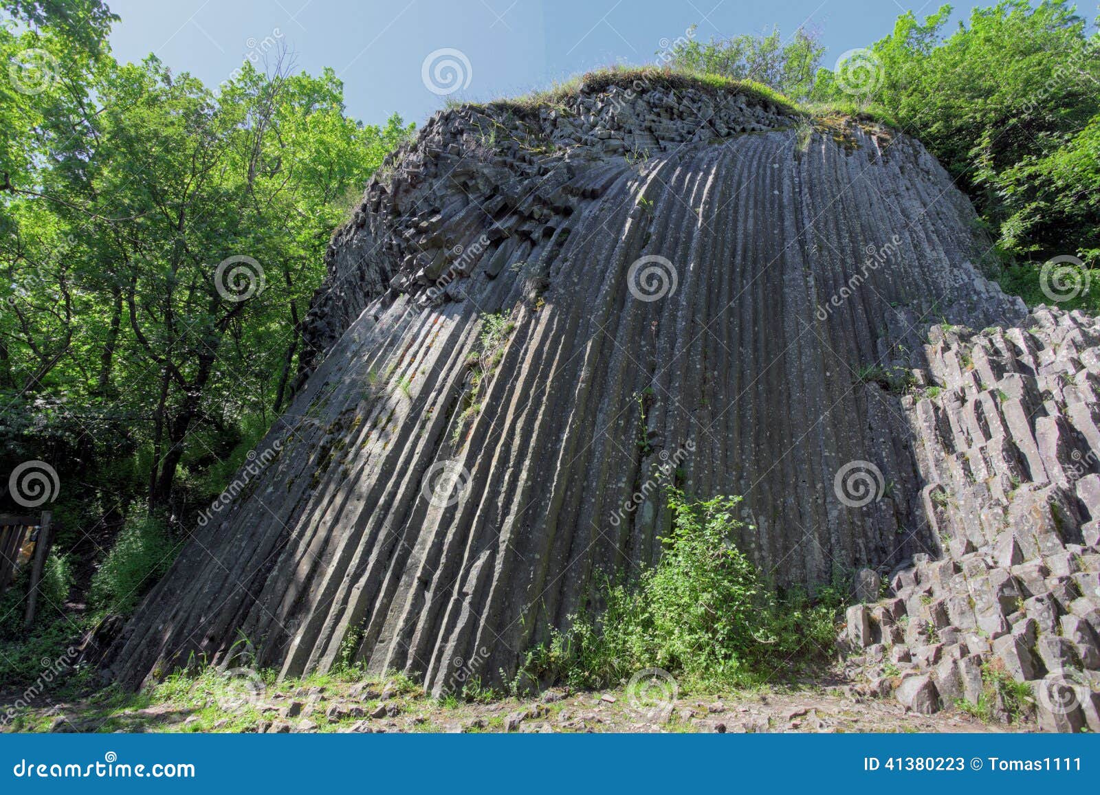 Basaltic Pentagonal Columns - Geological Formation of Volcanic O Stock ...