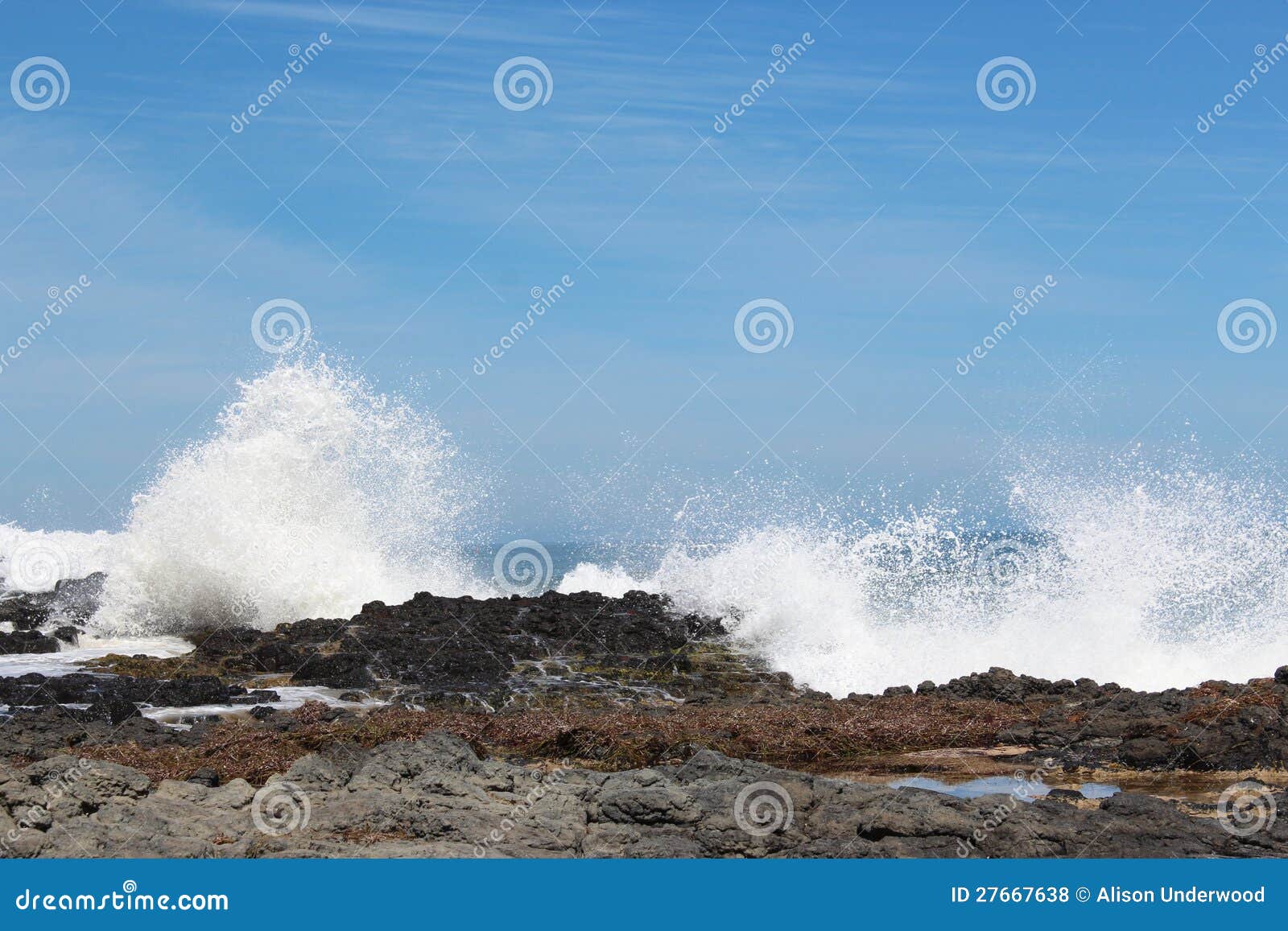 Basaltic Rock Bunbury Western Australia Stock Photo - Image of surf ...