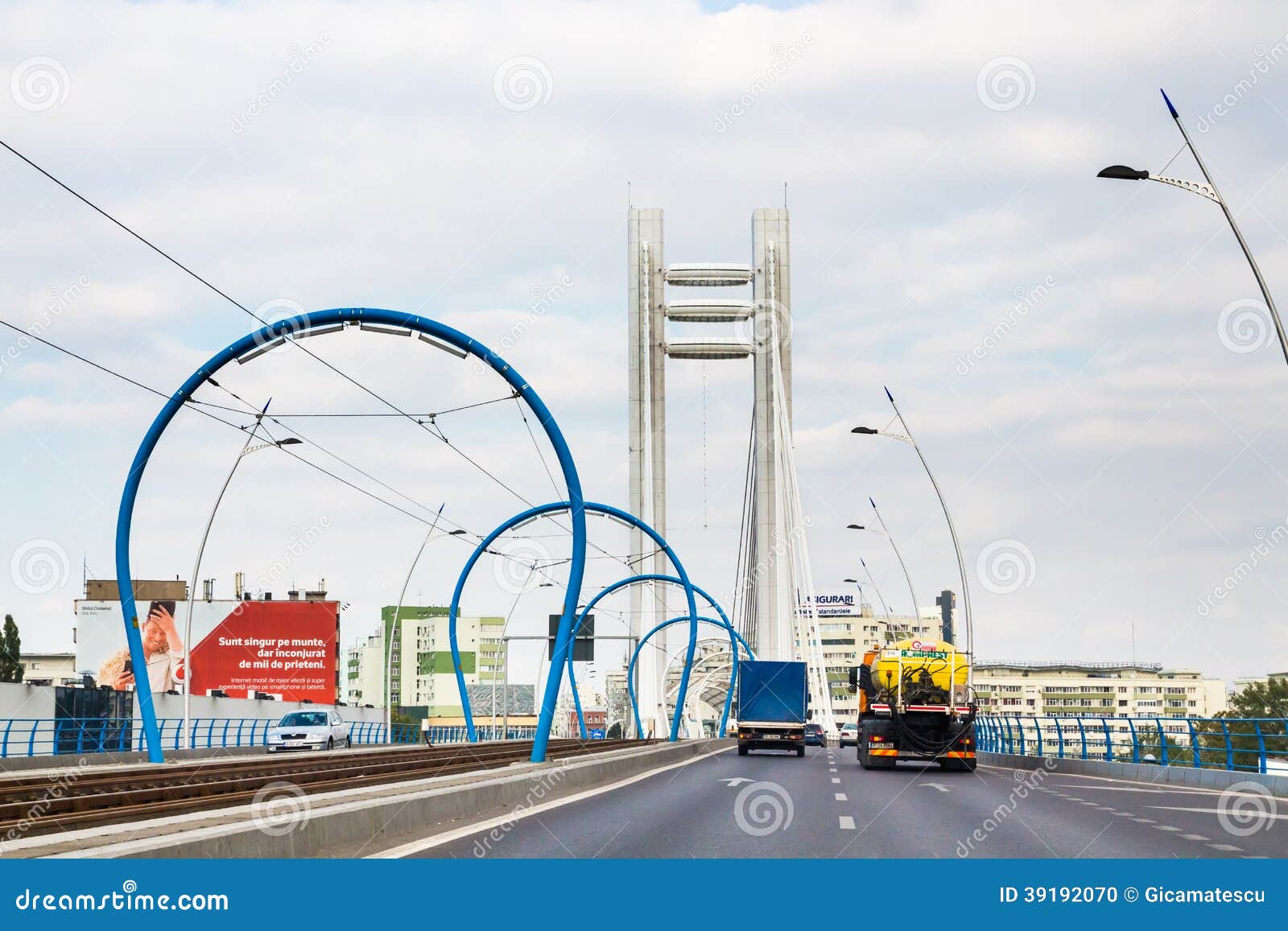 Basarab bridge editorial image. Image of architecture - 39192070