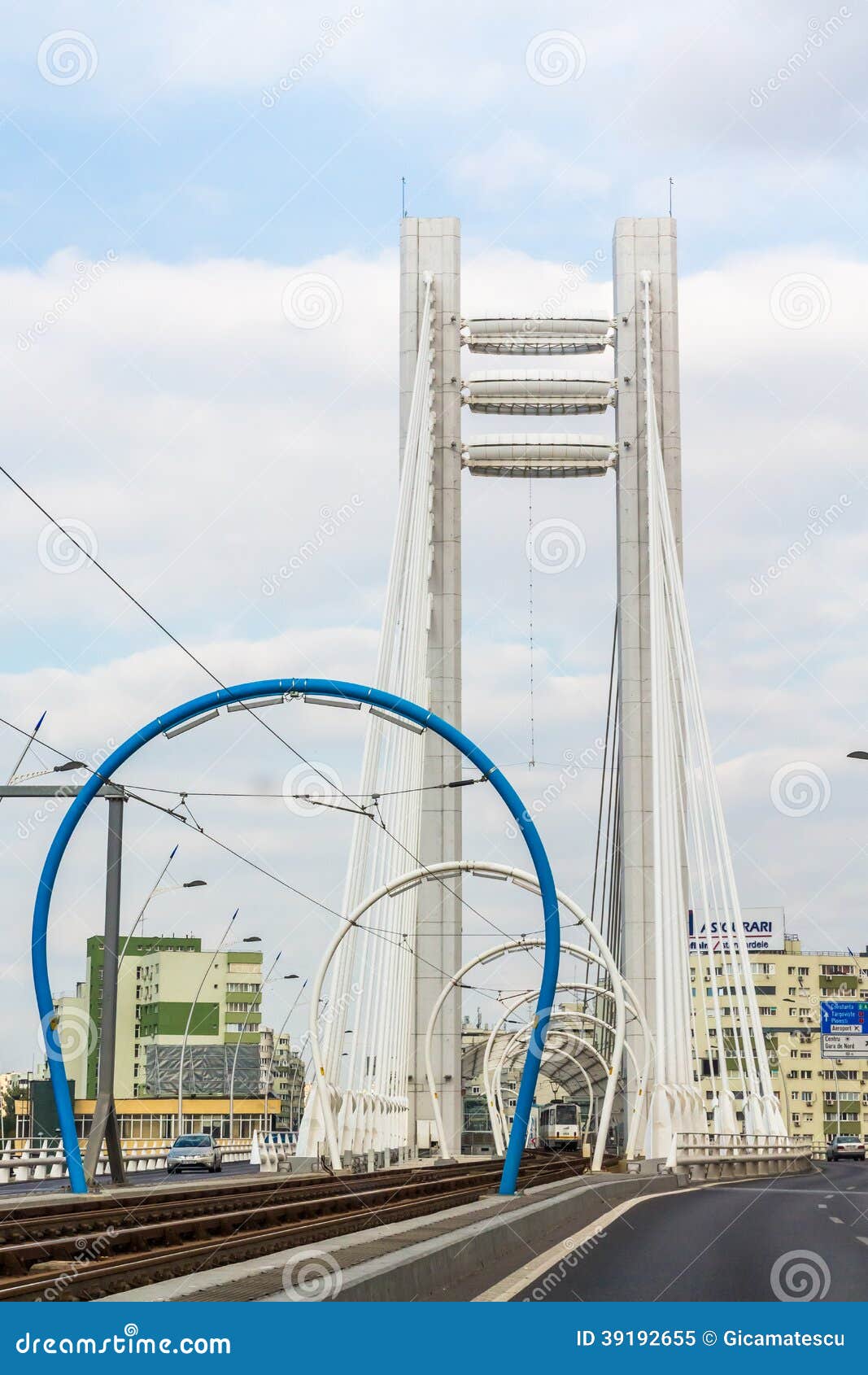 Basarab bridge editorial image. Image of city, build - 39192655