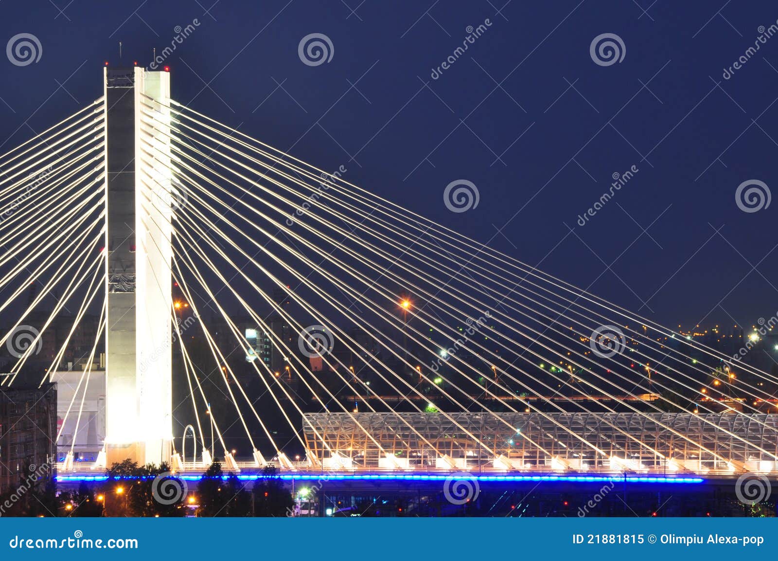 Basarab Bridge, Bucharest, Romania Stock Image - Image of footbridge ...