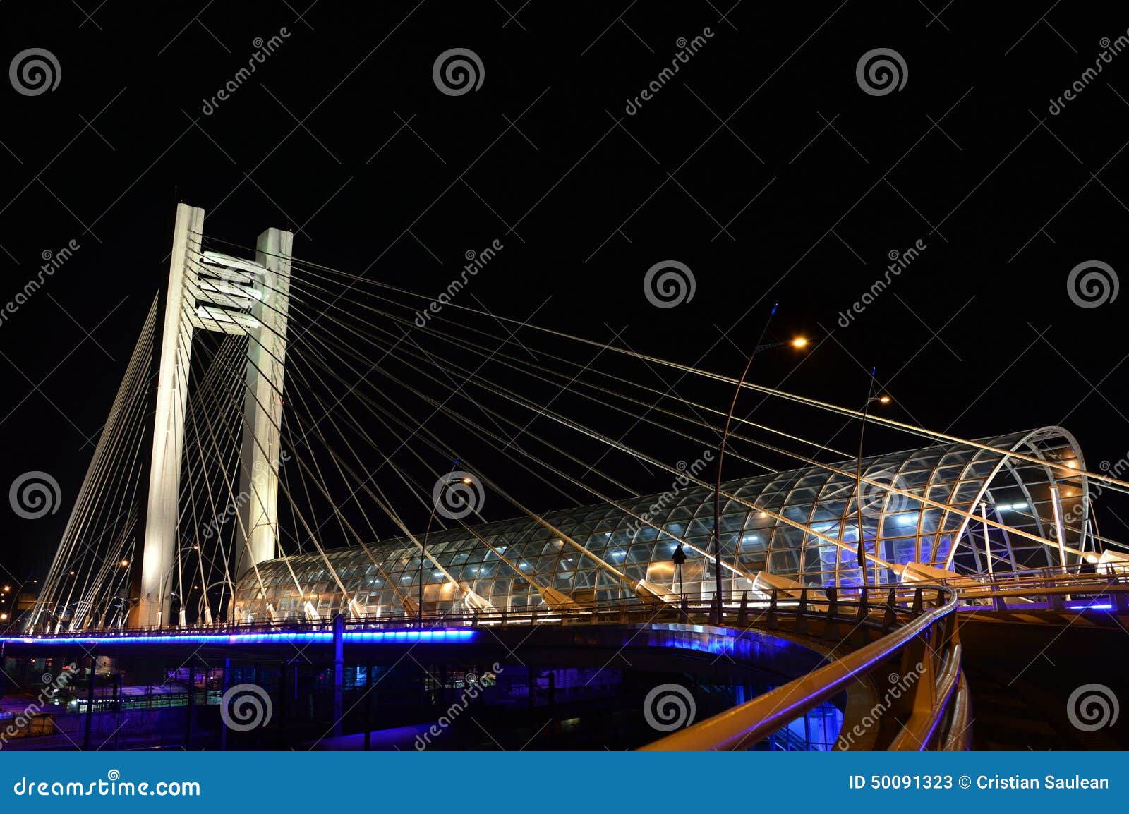 Basarab bridge stock image. Image of north, highway, scene - 50091323