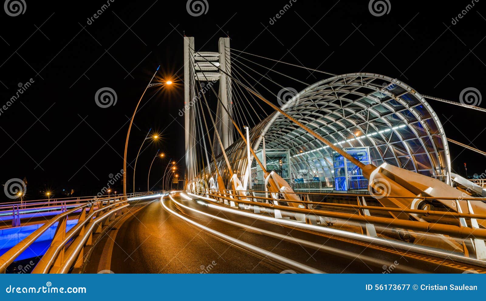 Basarab bridge stock image. Image of traffic, cityscape - 56173677