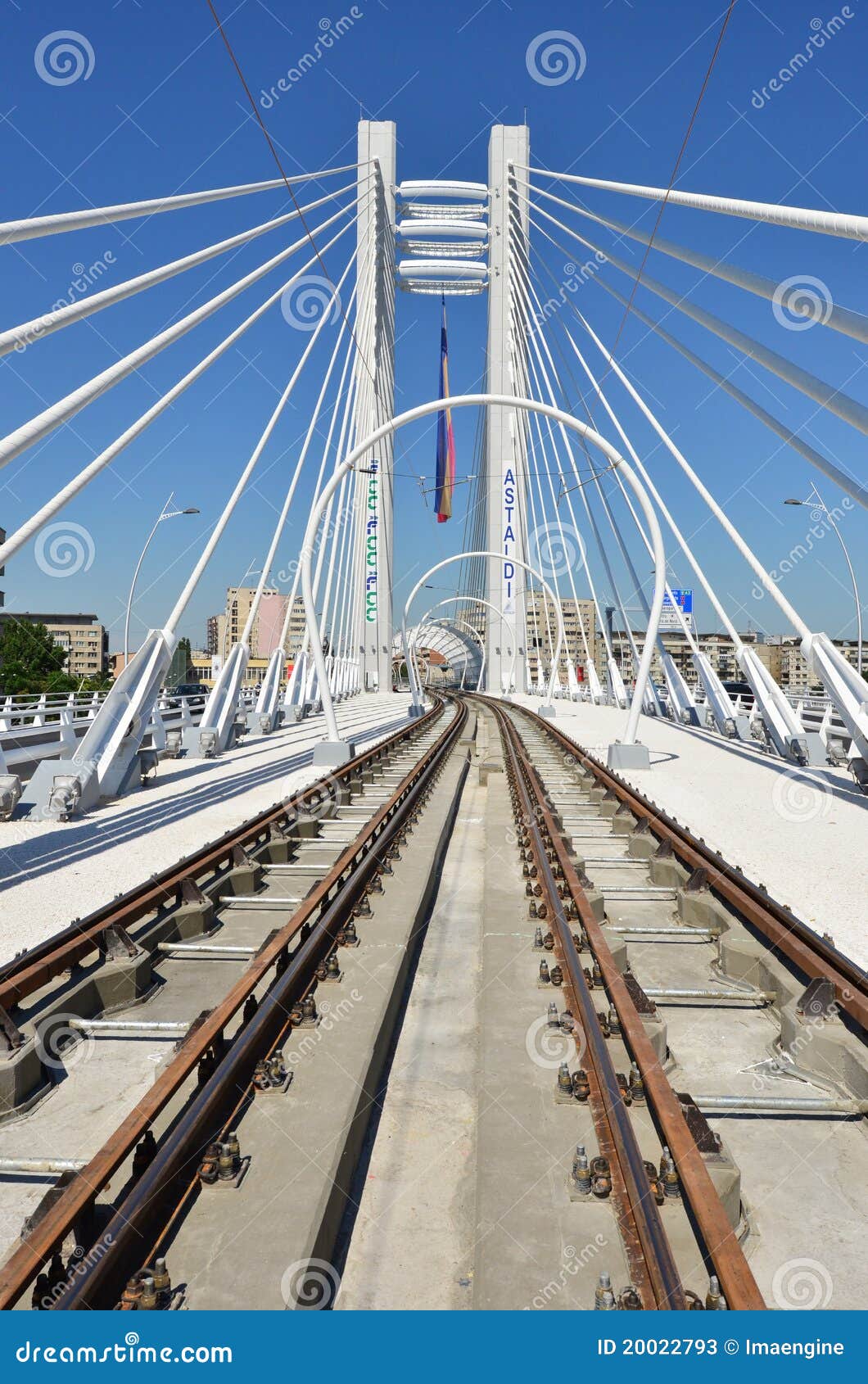 The Basarab Suspension Bridge, Bucharest Editorial Stock Photo - Image ...