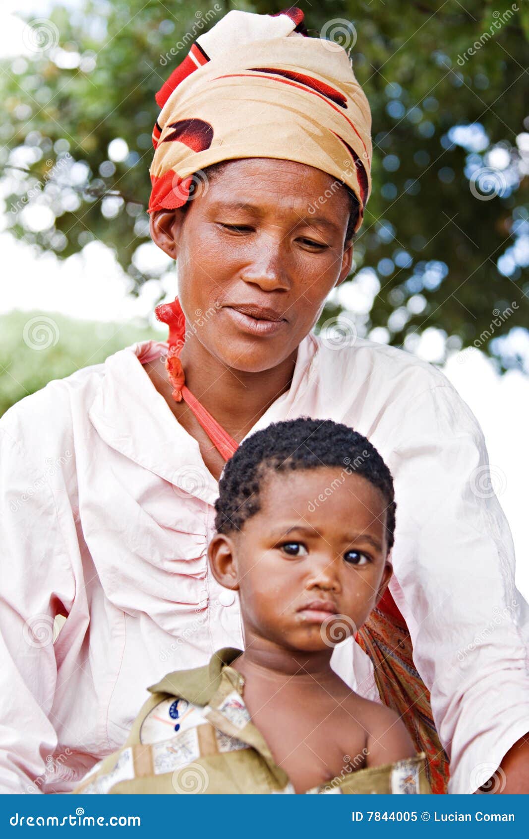 Basarwa family stock image. Image of dirty, child, black - 7844005