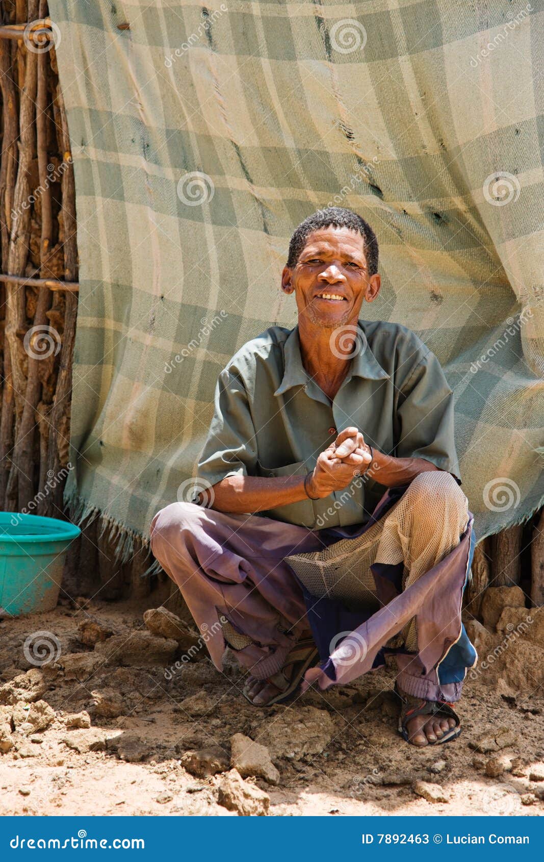 Basarwa man stock image. Image of africa, indigenous, portrait - 7892463