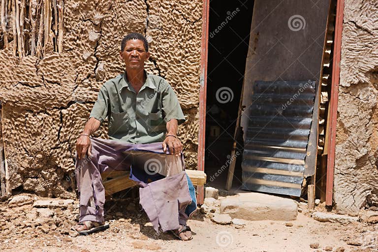 Basarwa man stock image. Image of male, basarwa, ethnicity - 8105137