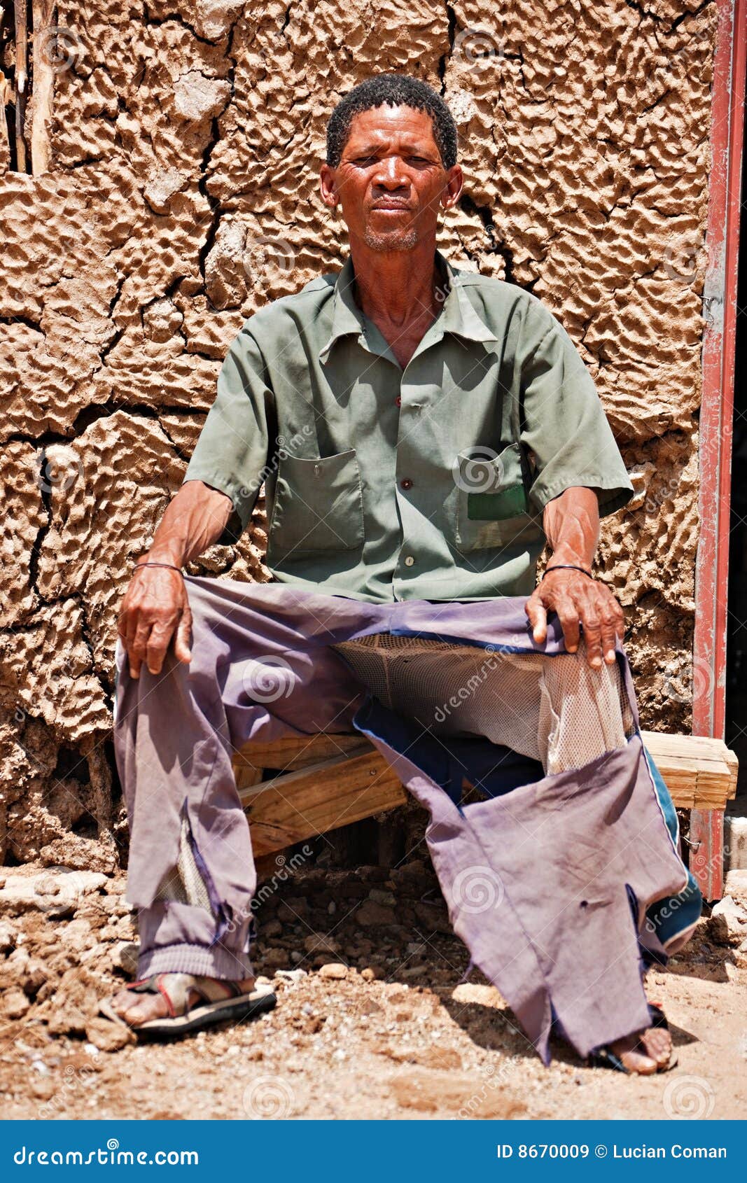 Basarwa man stock image. Image of kalahari, african, africa - 8670009