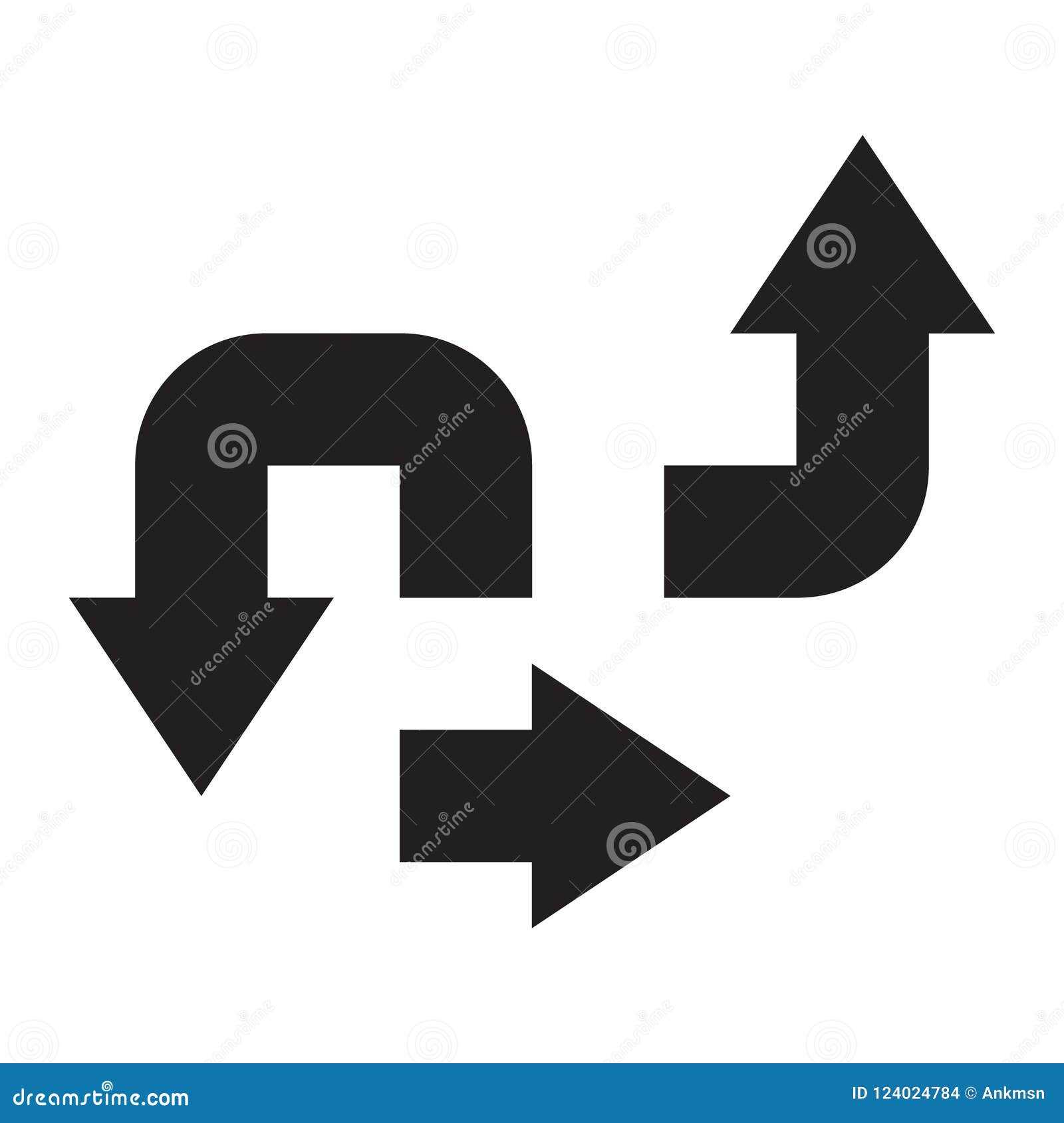 Base Arrow Set Icon Symbol Black White Silhouette Stock Vector ...