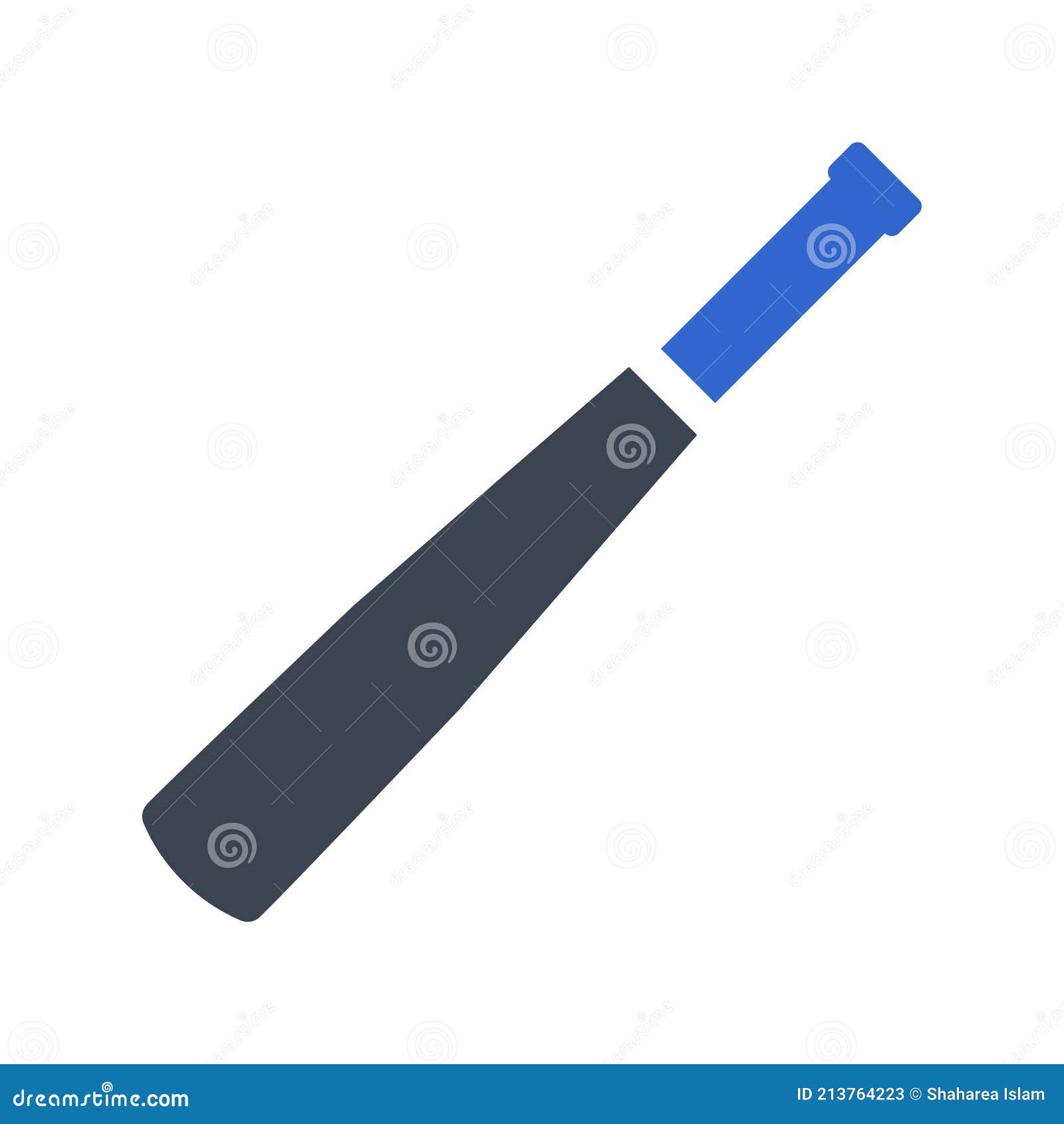Base ball bat icon stock vector. Illustration of game - 213764223